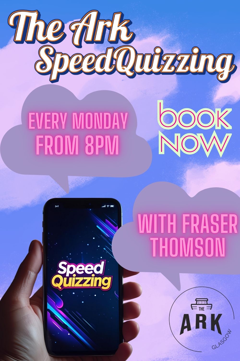 Speed Quizzing with Fraser Thomson - Ark Glasgow