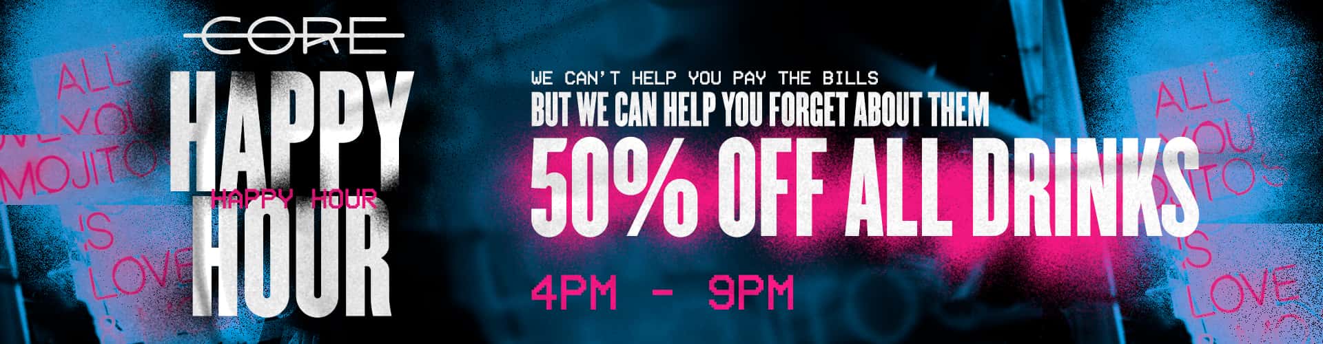 Offers at Core | Drinks Discounts at Bars in Bank